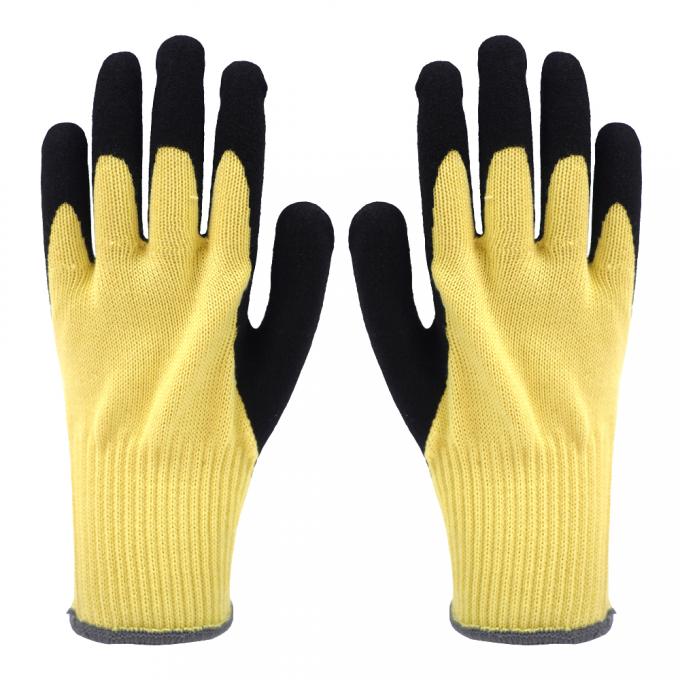 10 Gauge Pure Aramid Nitrile Coated Gloves Custom Fire Resistant Work ...